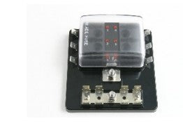 6 Fuse Block with Negative Bus Bar – Golf Carts Universe